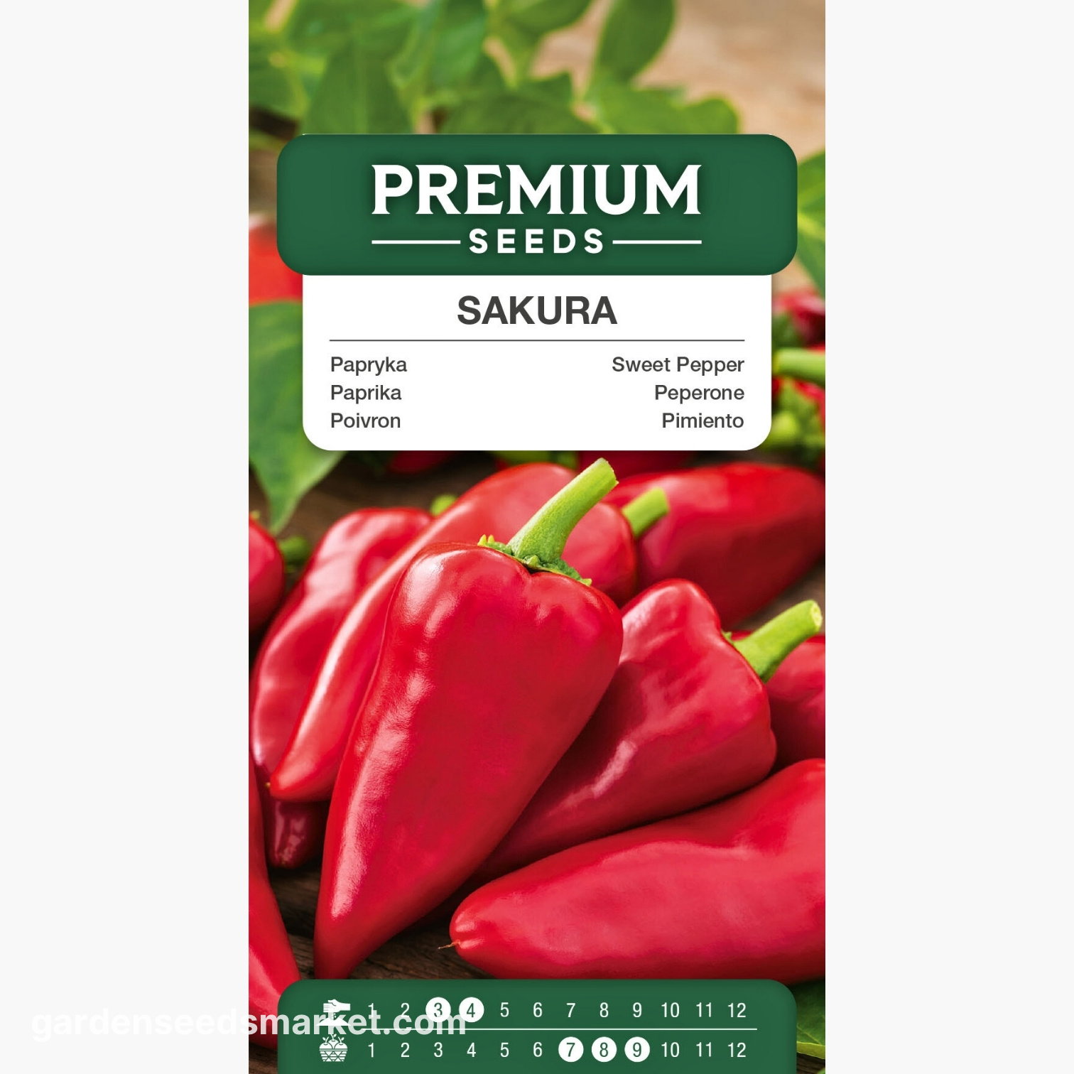 Sweet Pepper - Sakura - Sweet, Conical Fruit - Fresh Seeds – Garden ...